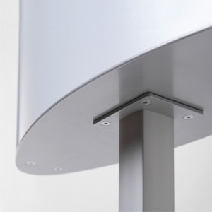 Curved Freestanding Information Point / Menu Stand - Signs 4 Schools